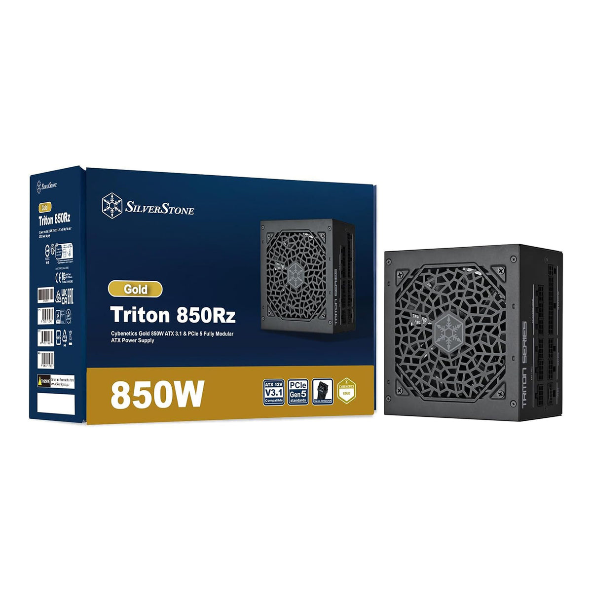SilverStone 850w 80 Plus Gold Fully Modular ATX Power Supply (Triton S ...
