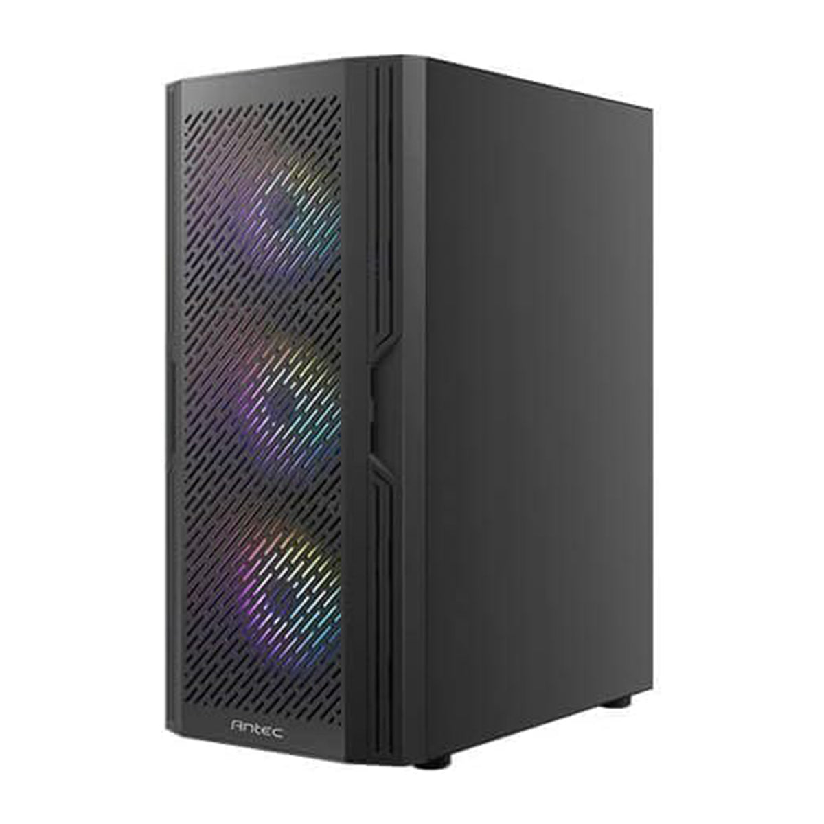 Antec AX20 Gaming PC Case w/ Glass Window, ATX, 3 Front ARGB Fans, Mes ...
