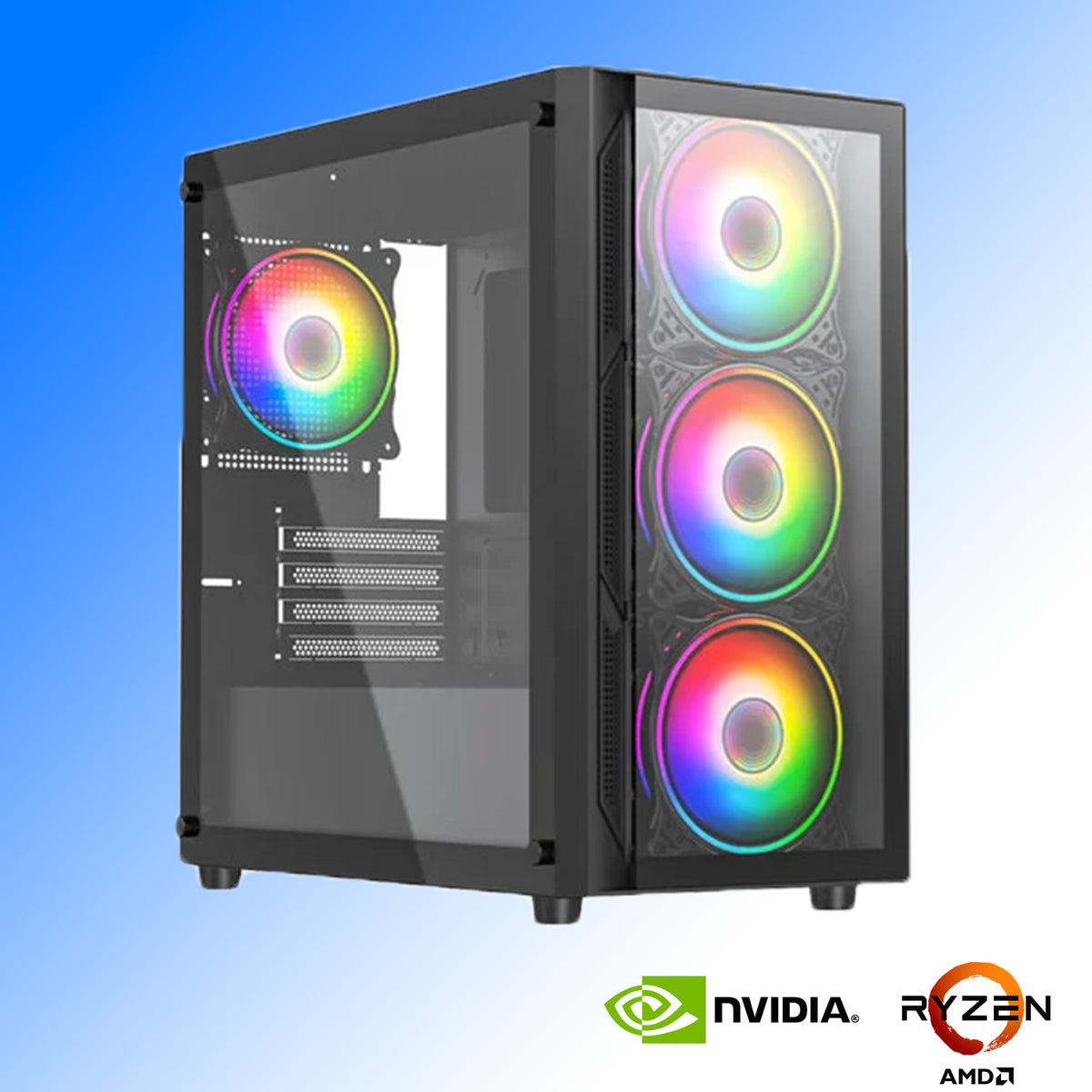 Warlord Lucid | Cheap Gaming PC | Prebuilt Computer | Ryzen 5 9600X — Epsilon PC