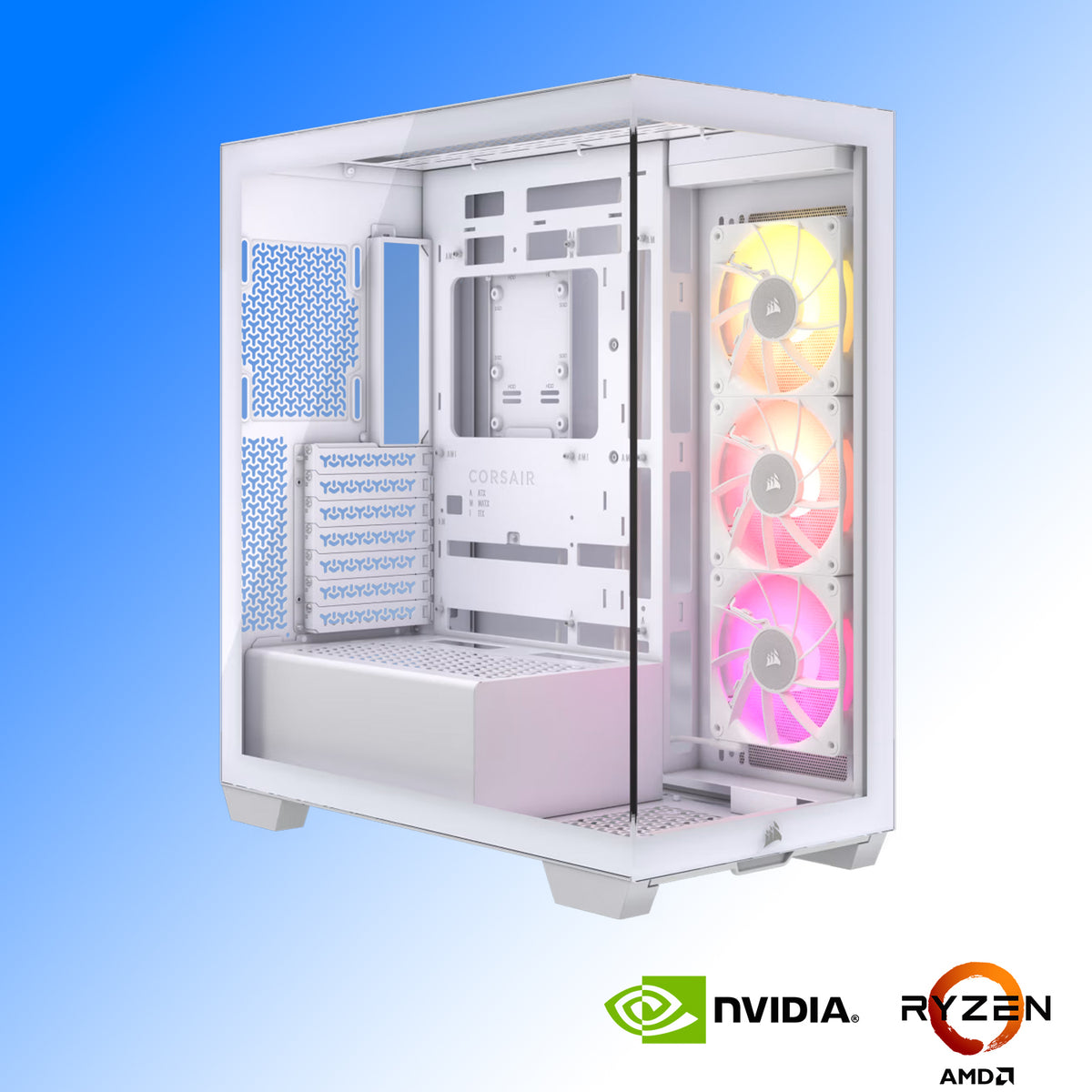 Warlord White Sky | Custom Built Computer | Desktop PC | Ryzen 5 9600X — Epsilon PC