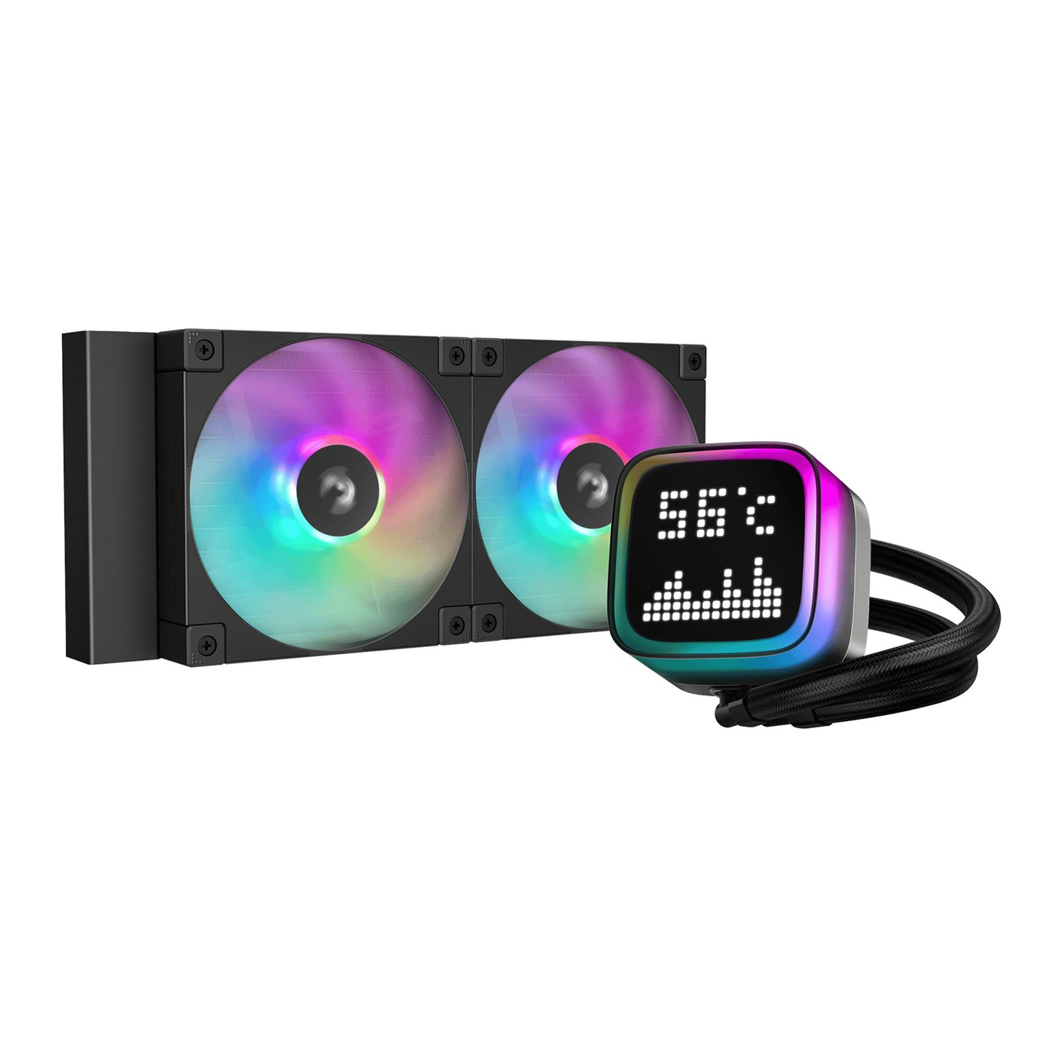 Deepcool LP240 240mm ARGB AIO Liquid CPU Cooler, Intel & AMD, Water Co ...