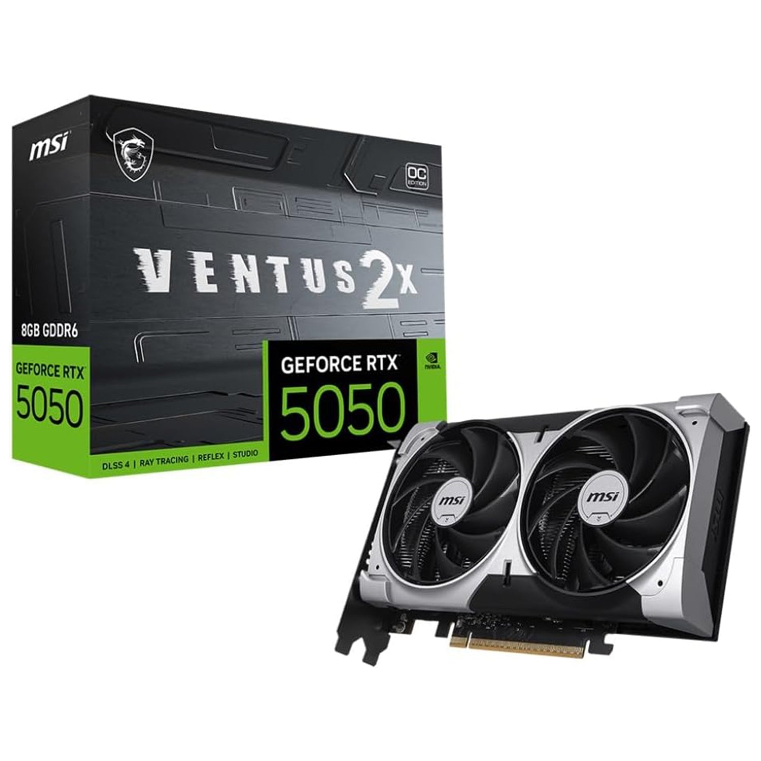 MSI GeForce RTX 5050 Gaming Graphics Card 8GB Ventus2X OC GPU — Epsilon PC