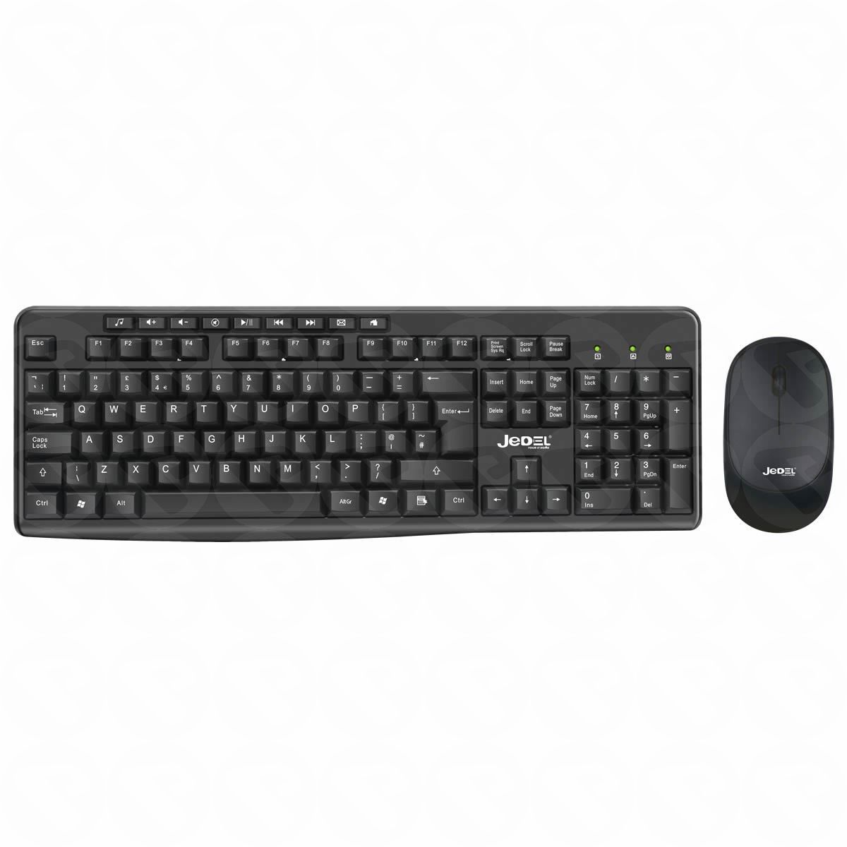 Jedel WS770 2.4GHz Wireless Office Keyboard and Mouse Set, Keyboard ...