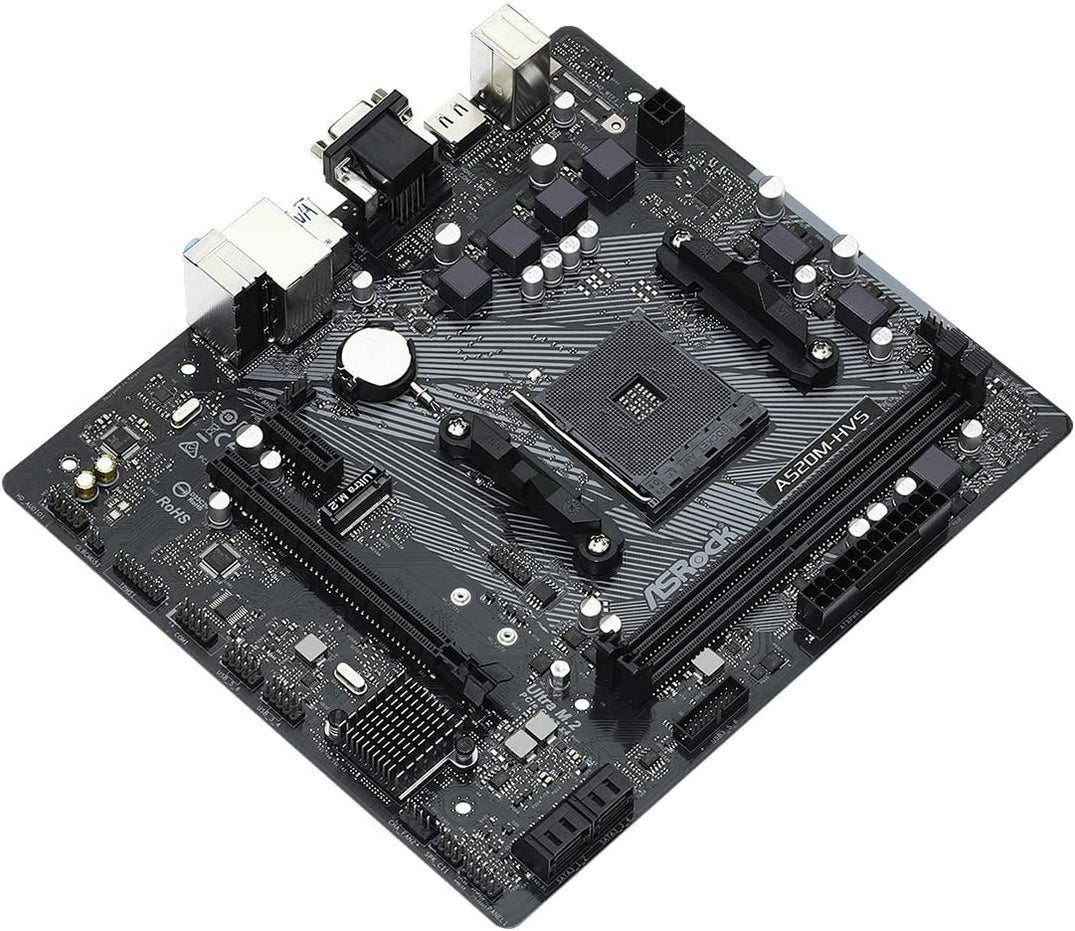 AsRock A520M-HVS Micro ATX Motherboard, AMD A520, AM4, DDR4 — Epsilon PC