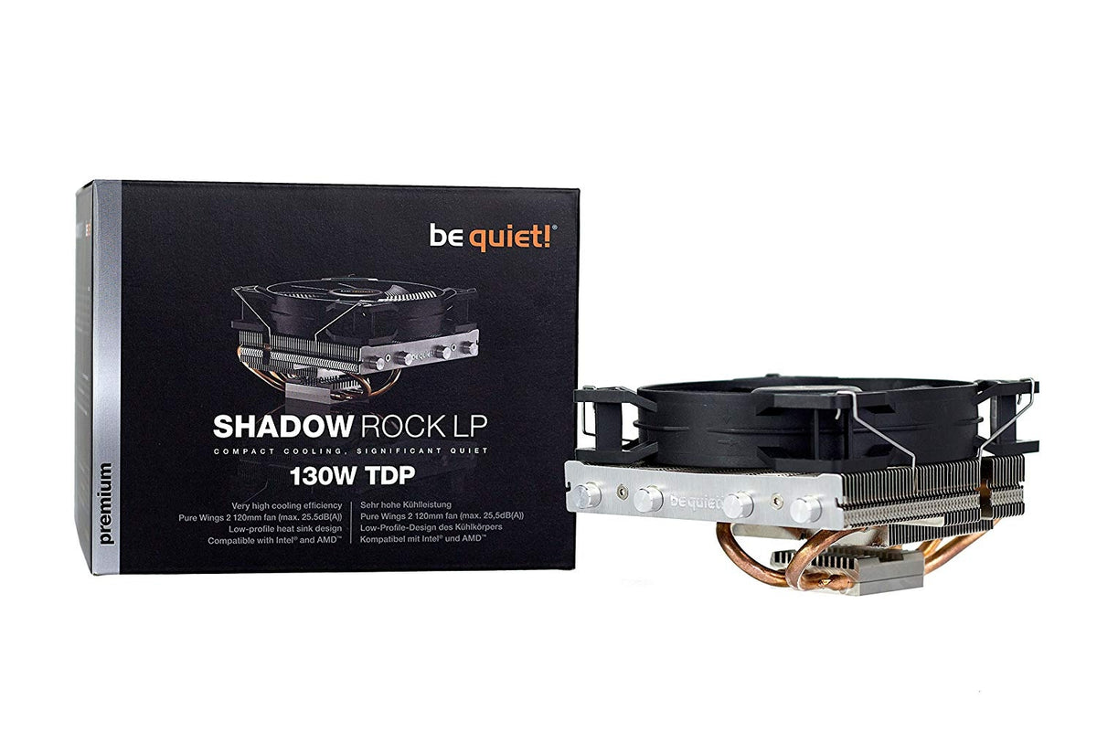 Be Quiet! Shadow Rock LP Air CPU Cooler 130W TDP, 120mm PWM Fan, CPU ...