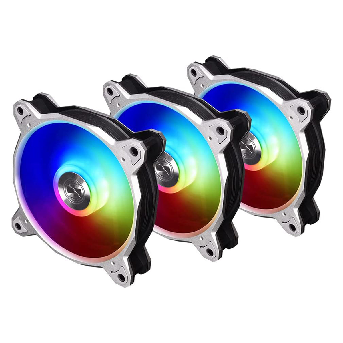 Lian Li Bora Digital RGB PWM Triple Pack, 3x 120mm Fans with Remote Co ...